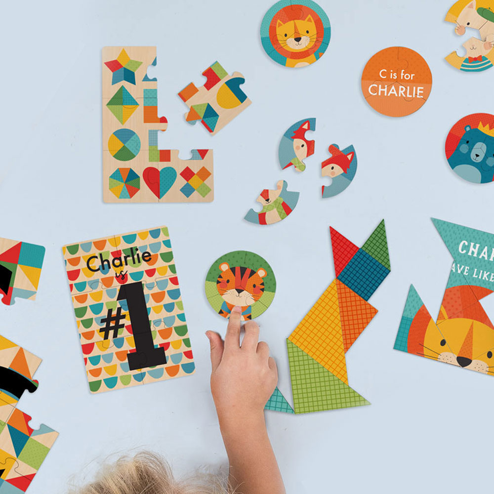 Personalised Kids Jigsaws - 4 Box Sets - Tinyme Australia