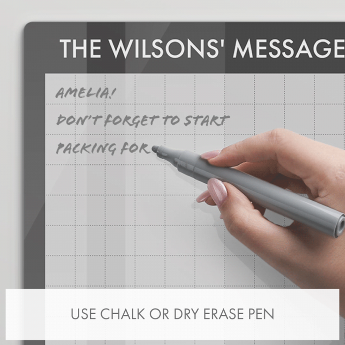 Personalised Acrylic Message Board | Wall & Fridge Memo, Note & Message ...