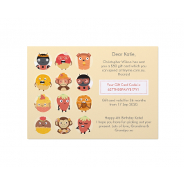 Cheeky Friends Email Gift Card - Tinyme Australia