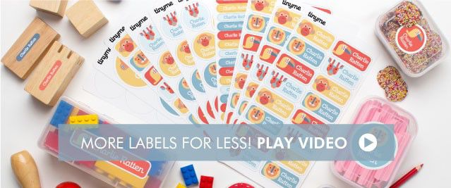 Personalised Sticky Name Labels and Clothing Label Value Packs - Tinyme
